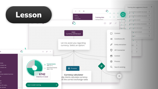 Covering a wide range of topics & tasks in days : Academy | boost.ai